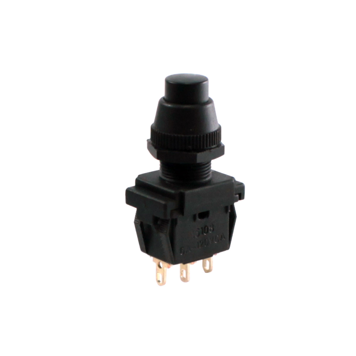 Interruptor Push button Margirius 6A/120V 3A/250V 16108 A1FB2FS1S (9620 ... Interruptor Push button Margirius 6A/120V 3A/250V 16108 A1FB2FS1S (9620 ...