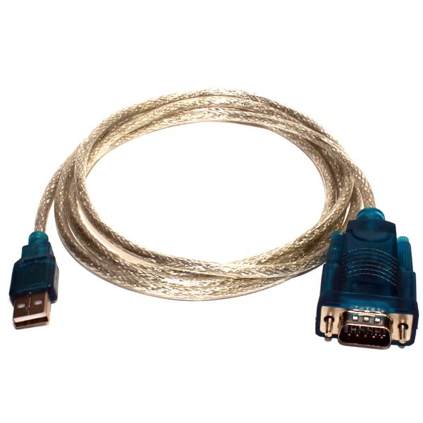 Cabo Conversor 1,80 metros USB-A Macho para Serial DB09 Macho - Eletropeças