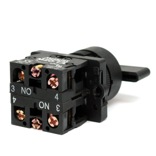 Chave Seletora 3 Posições Fixas Metaltex P20SLR4-B-2A - Eletropeças