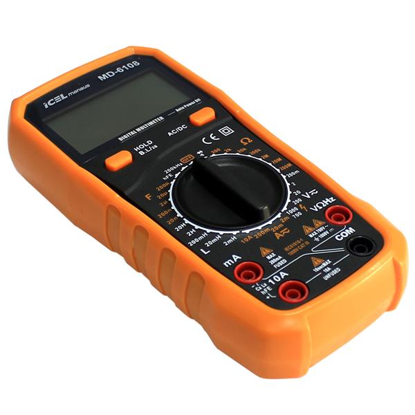 Multímetro Digital Icel MD-6108 - Eletropeças
