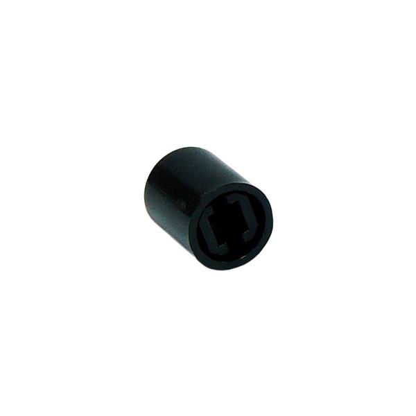 Knob Plástico para Push Button Preto BTR-B - Eletropeças