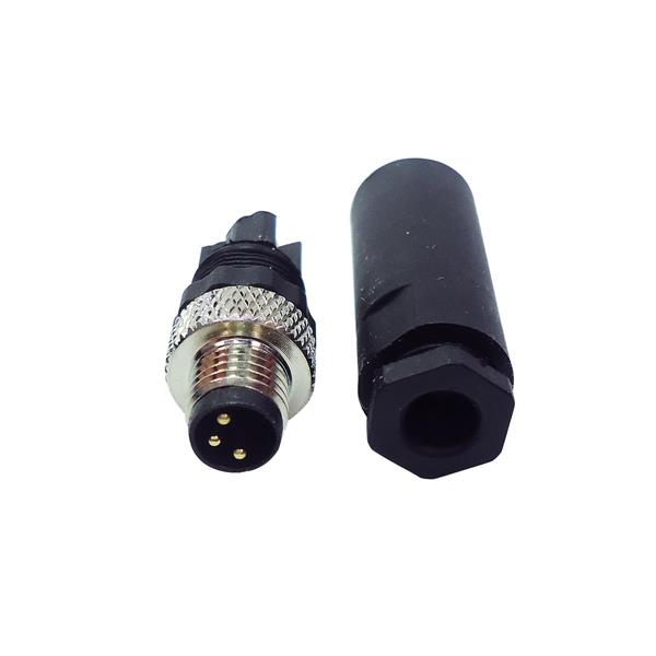 Conector para Sensor 180° 3 Pinos Tecnotron CDL08M/3S-0A - Eletropeças