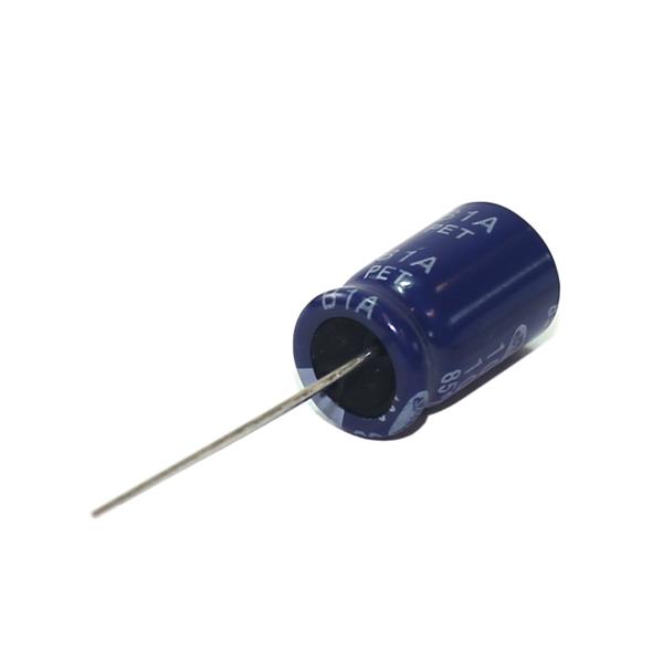 Capacitor Eletrolítico Radial 100MF x 100V - Eletropeças