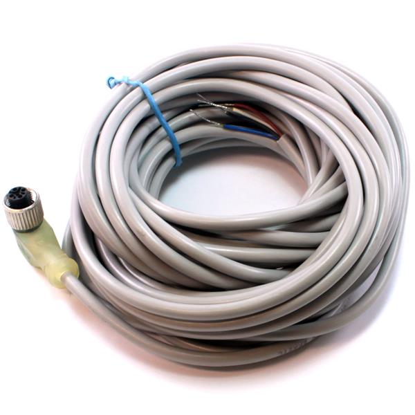 Cabo Conector para Sensor 90° 4 Pinos 10mts Tecnotron CT12F/4P-C10.C1 ...