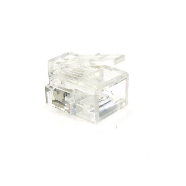 Conector 6X6 RJ11 Macho - Eletropeças